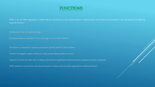 R.D.S.O - Research Design & Standards Organisation- TESTING DIRECTORATE ...