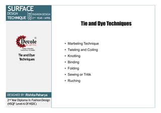 Rishita Pahariya ,Fashion Design ,Dezyne E'cole College | PPT