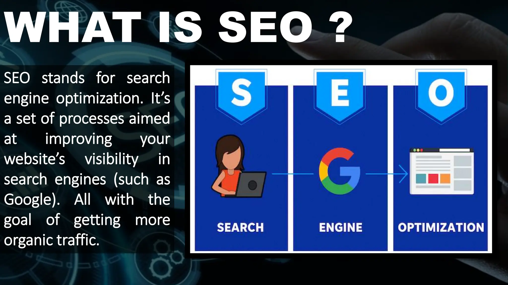 Search engines optimization in digital marketing | PPTX