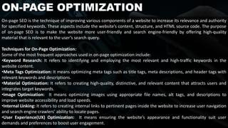 Search engines optimization in digital marketing | PPTX
