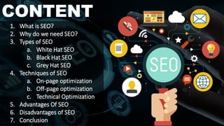 Search engines optimization in digital marketing | PPTX