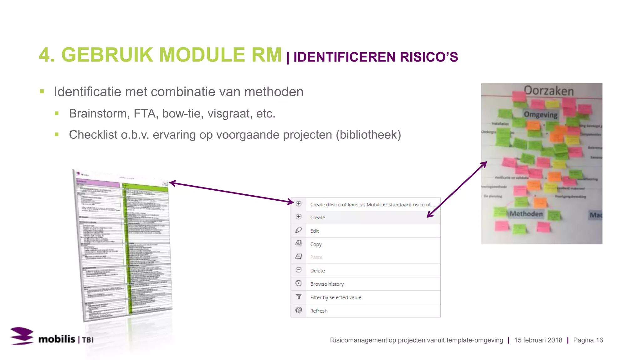 Risicomanagement op projecten vanuit template omgeving public | PPTX