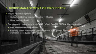 Risicomanagement op projecten vanuit template omgeving public | PPT