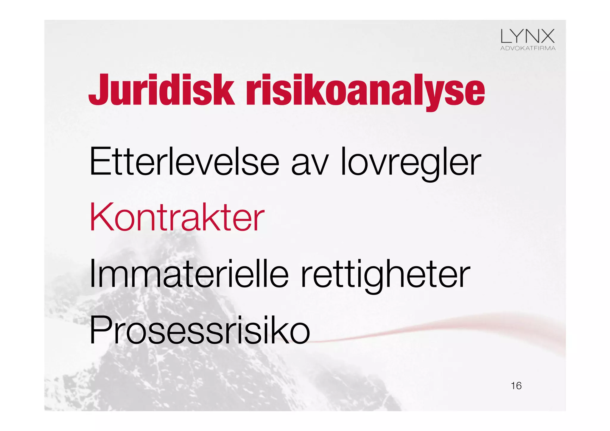 Risikostyring av kontrakter | PDF