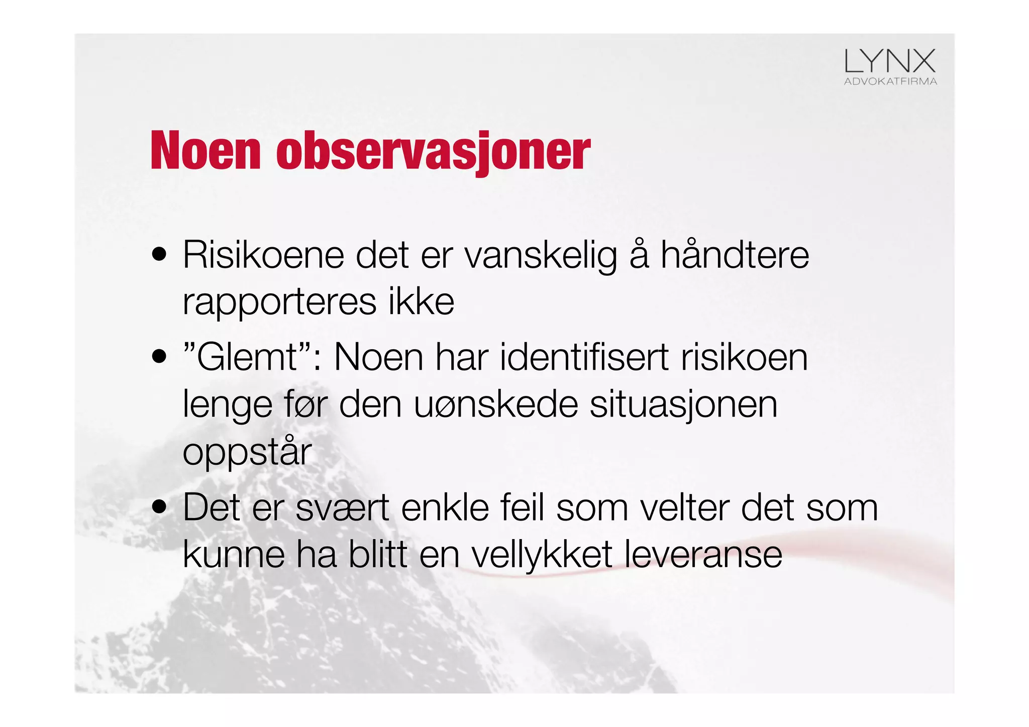 Risikostyring av kontrakter | PDF