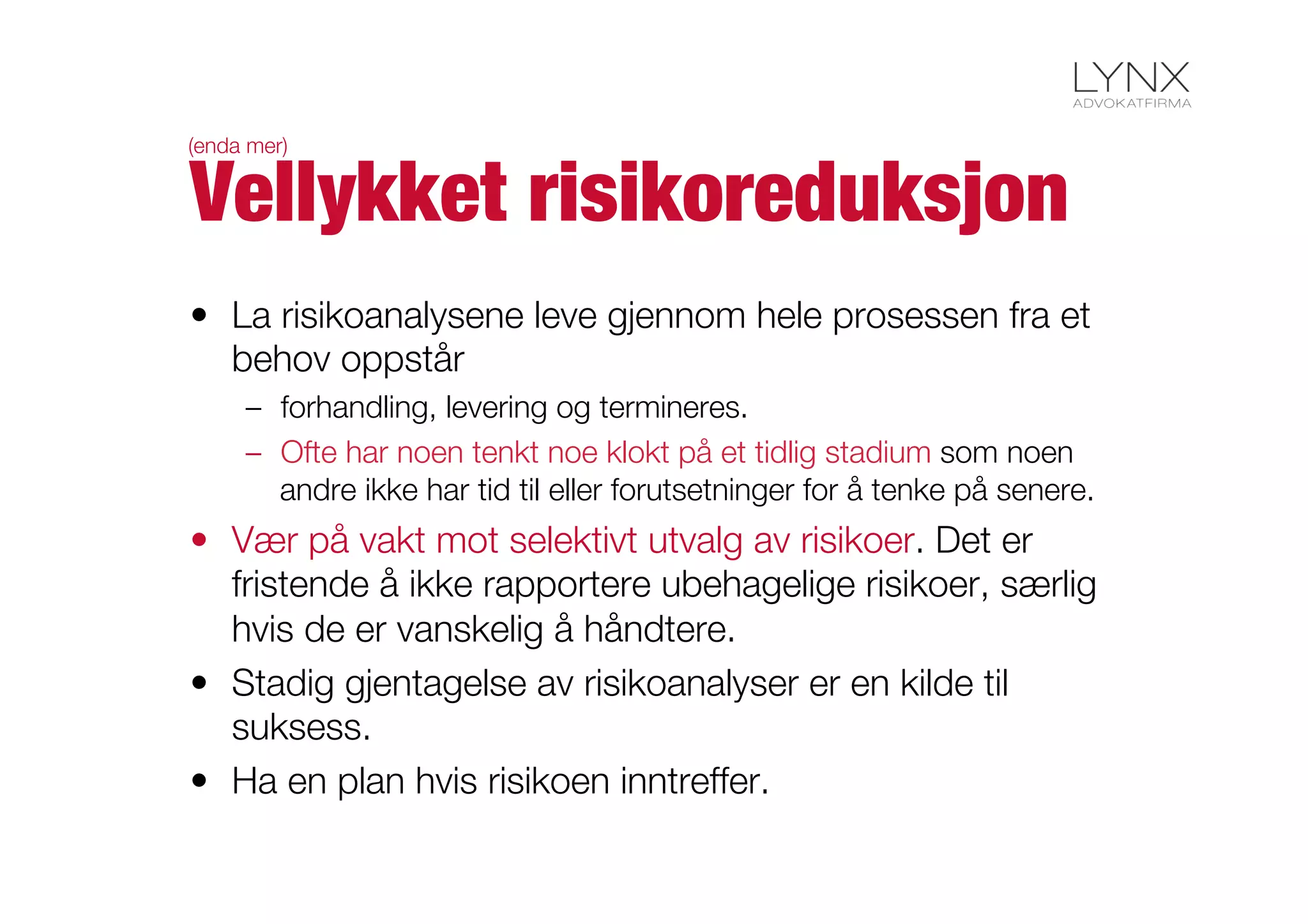 Risikostyring av kontrakter | PDF