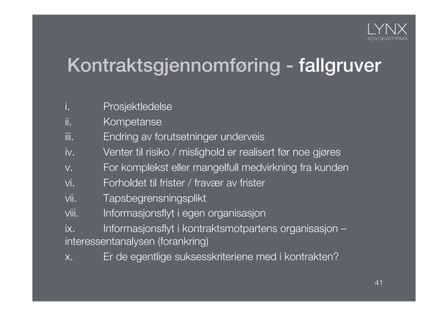 Risikostyring av kontrakter | PDF