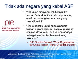 Risiko Virus ASF, Rute Masuknya dan Dampak Ekonomi - Kementan ...