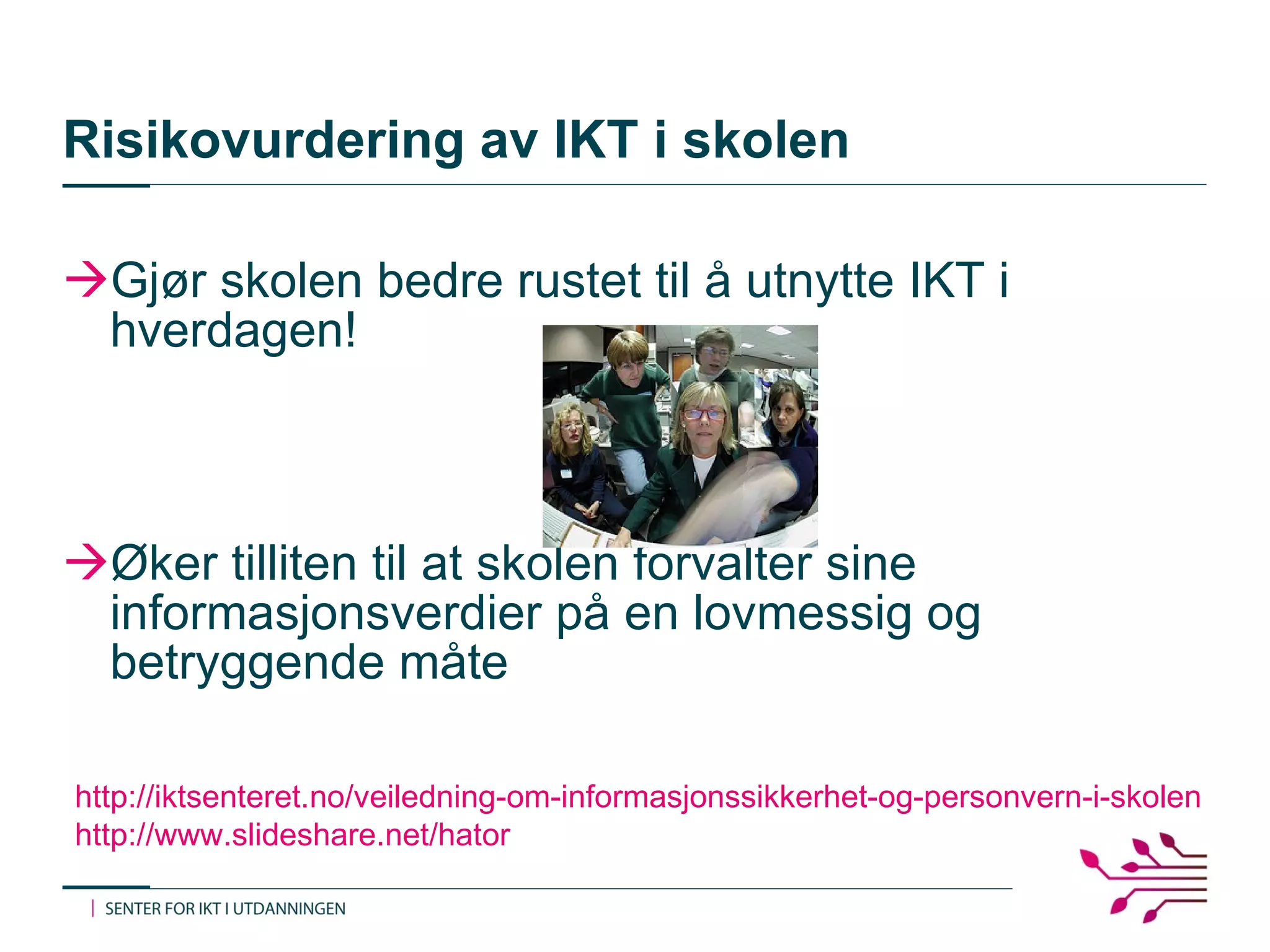 Risikovurdering i skolen | PPT