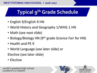 Rising 9th grade curriculum night presentation 1 11-17 | PPTX