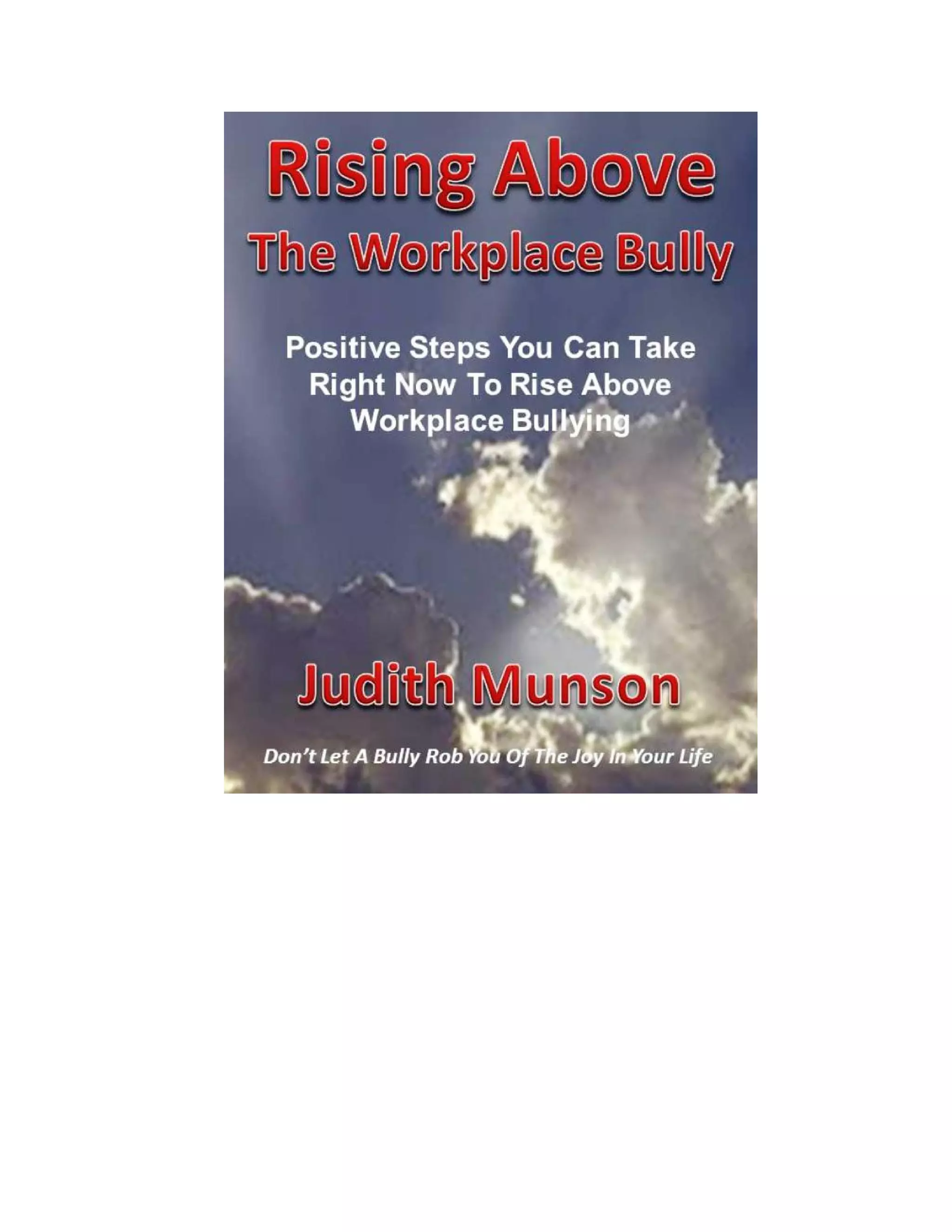 Rising above the workplace bully | PDF