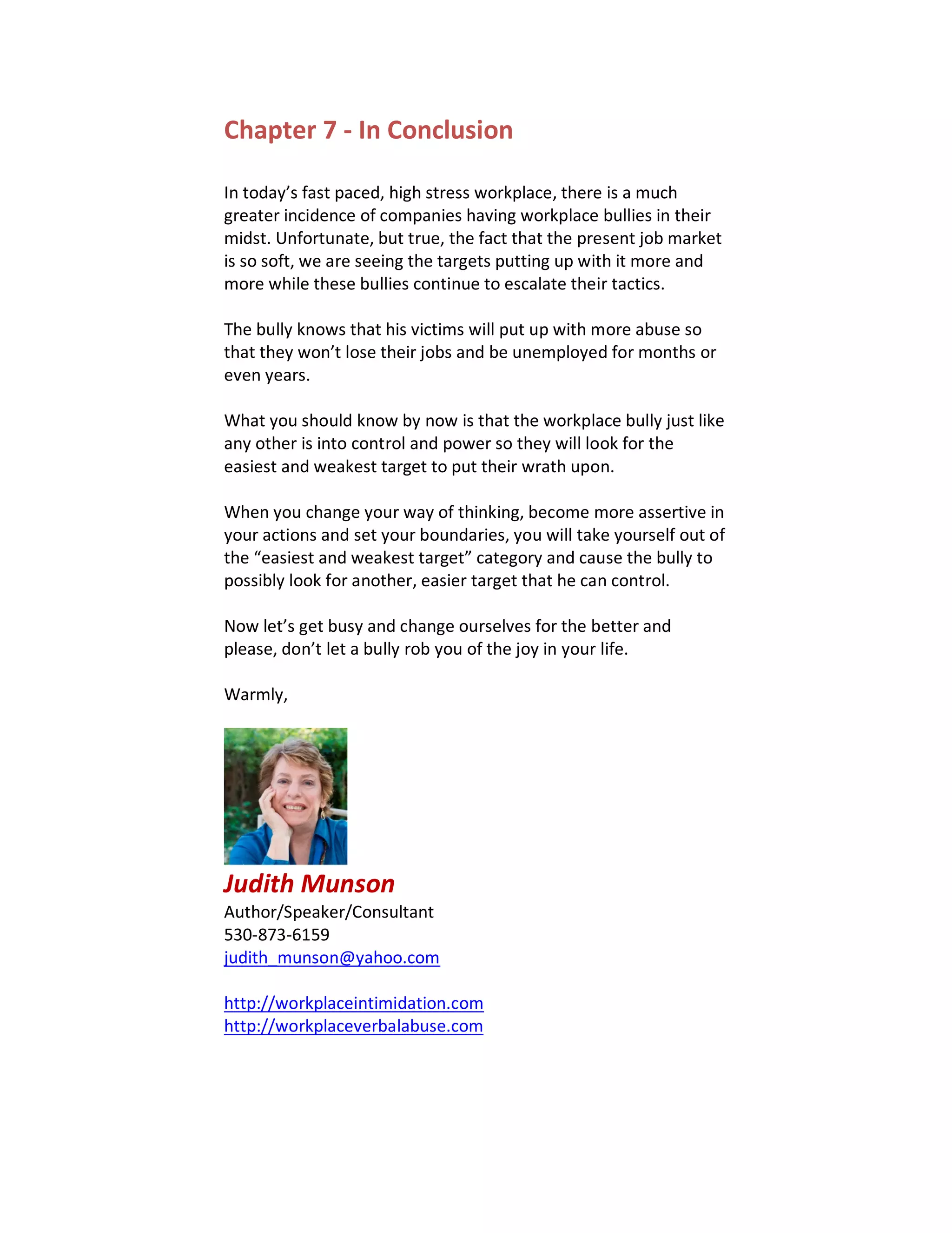 Rising above the workplace bully | PDF