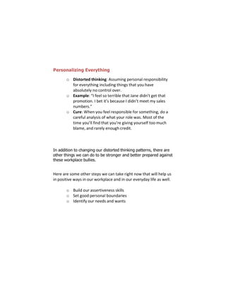 Rising above the workplace bully | PDF