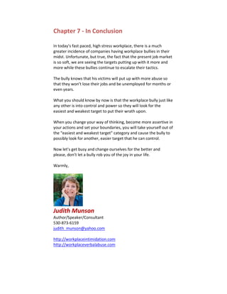 Rising above the workplace bully | PDF