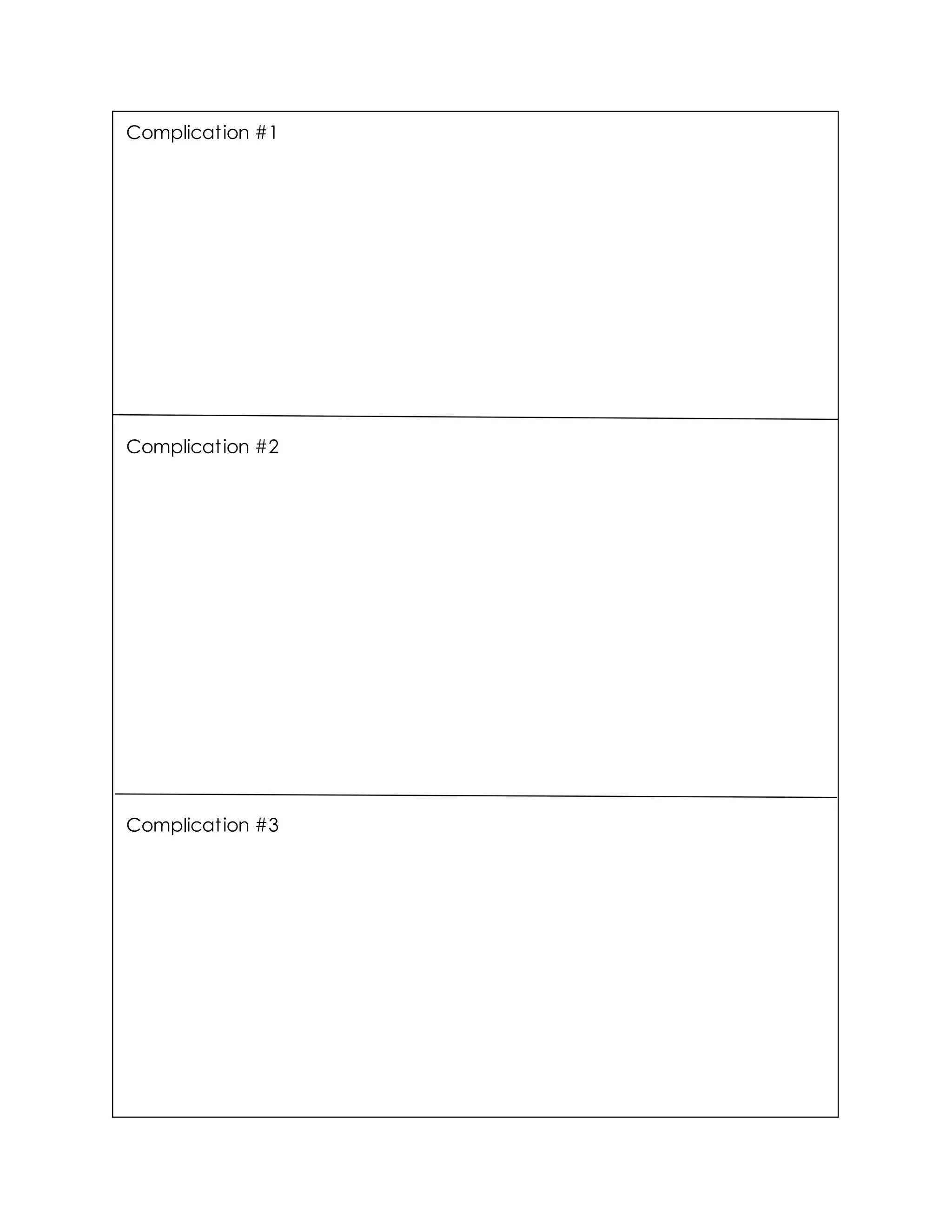 Rising action graphic organizer | DOCX
