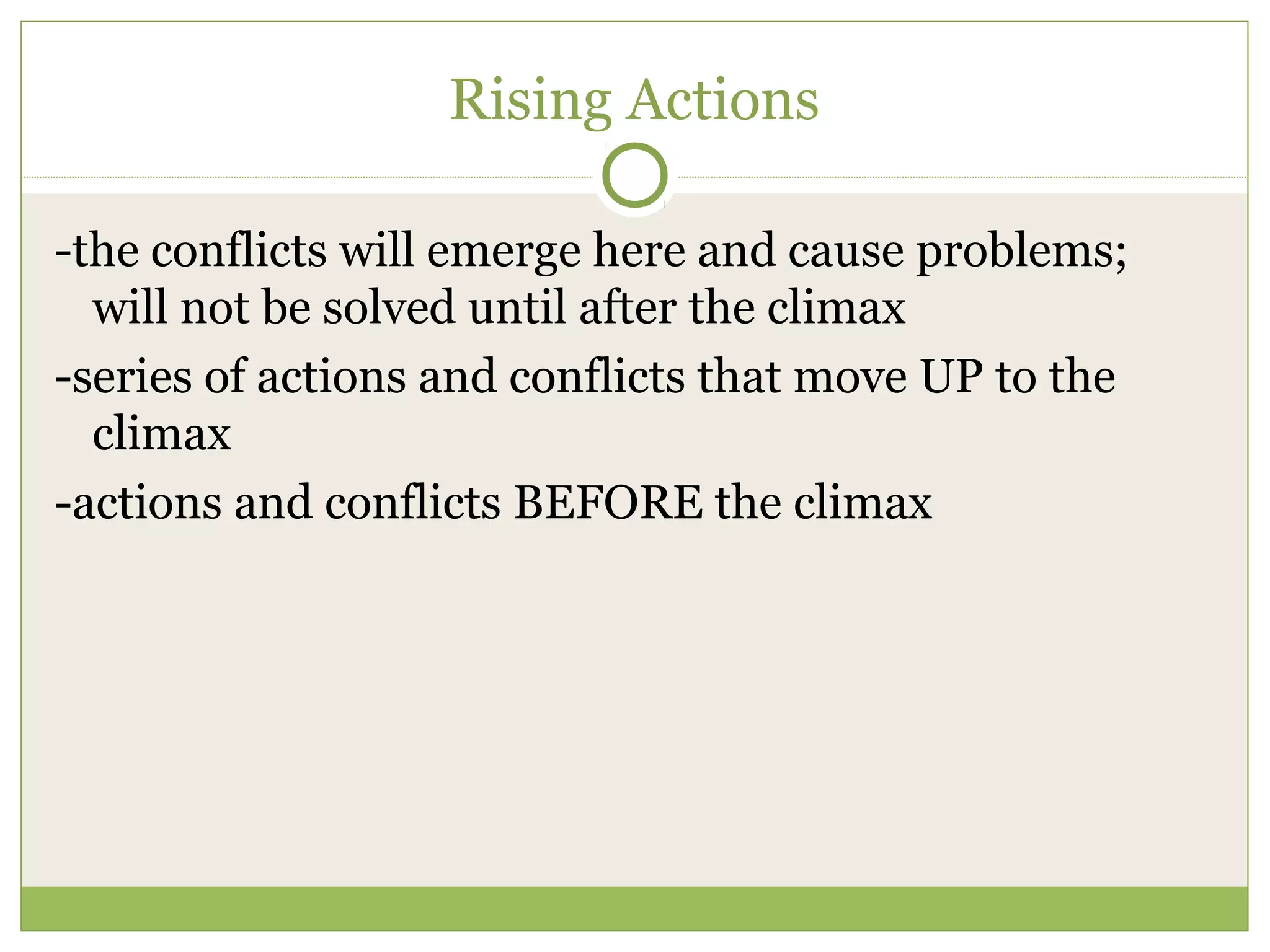 Rising Actions | PPT