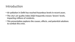 Rising Air Pollution in Delhi and their impact.pptx