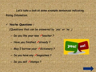 Rising and Falling Intonation | PPTX