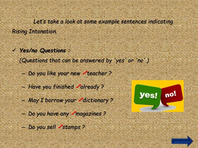 Rising and Falling Intonation | PPTX | Education