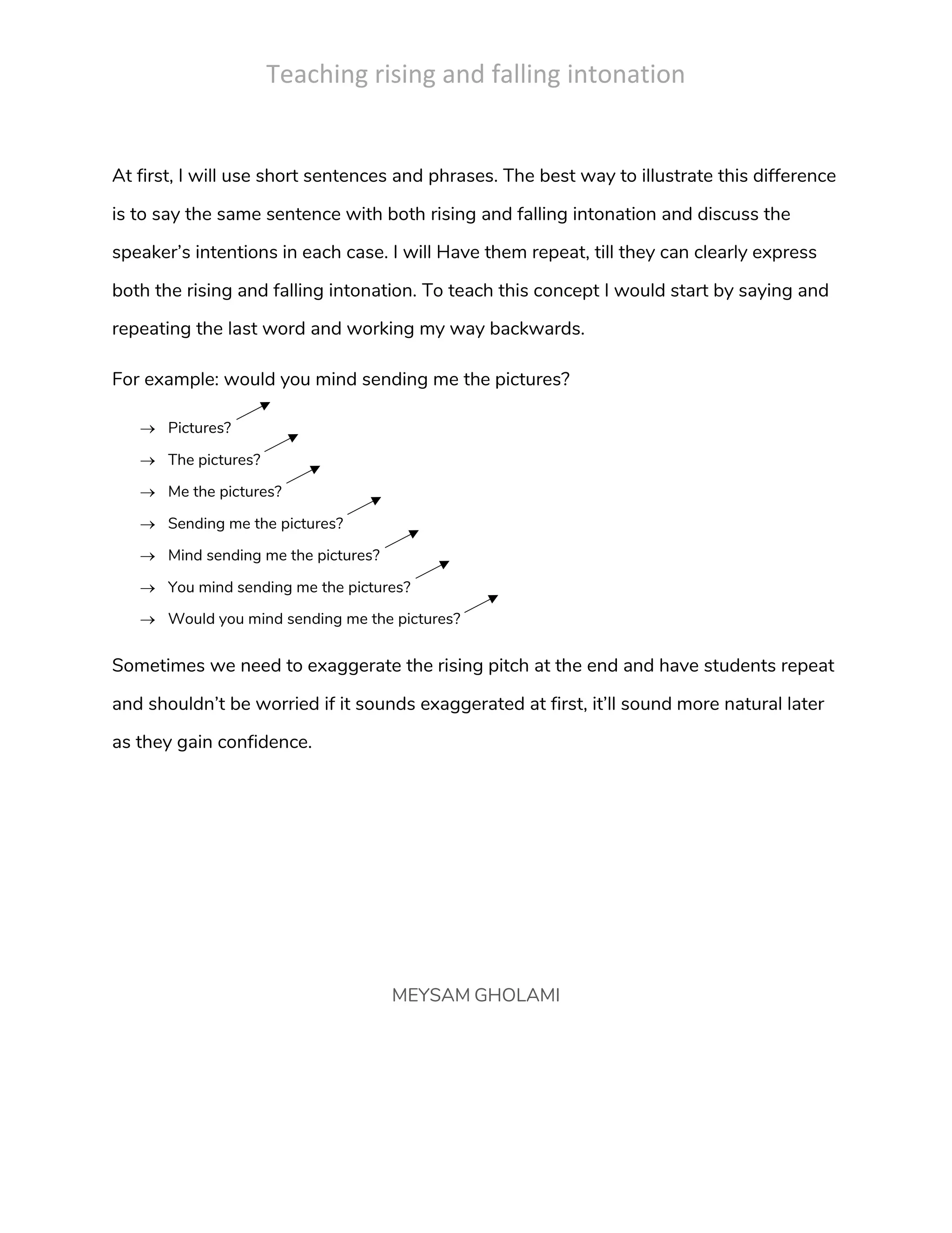 Rising & falling intonation | PDF