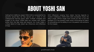 Rising Hip Hop Star | Yoshi San's Musical Journey | PPT