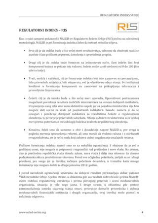 Regulatorni indeks Srbije RIS - Izveštaj | PDF