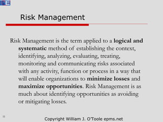 Risk Management for events: an introduction | PPT