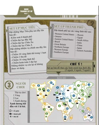 Luật chơi Risk (Revised Edition) Board game - Chiến Tranh Thế Giới | PDF