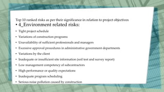 Risk and uncertainty in construction projects | POTX