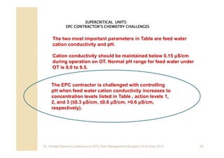 Risk management during start up and commissioning of super critical ...