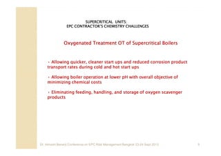 Risk management during start up and commissioning of super critical ...