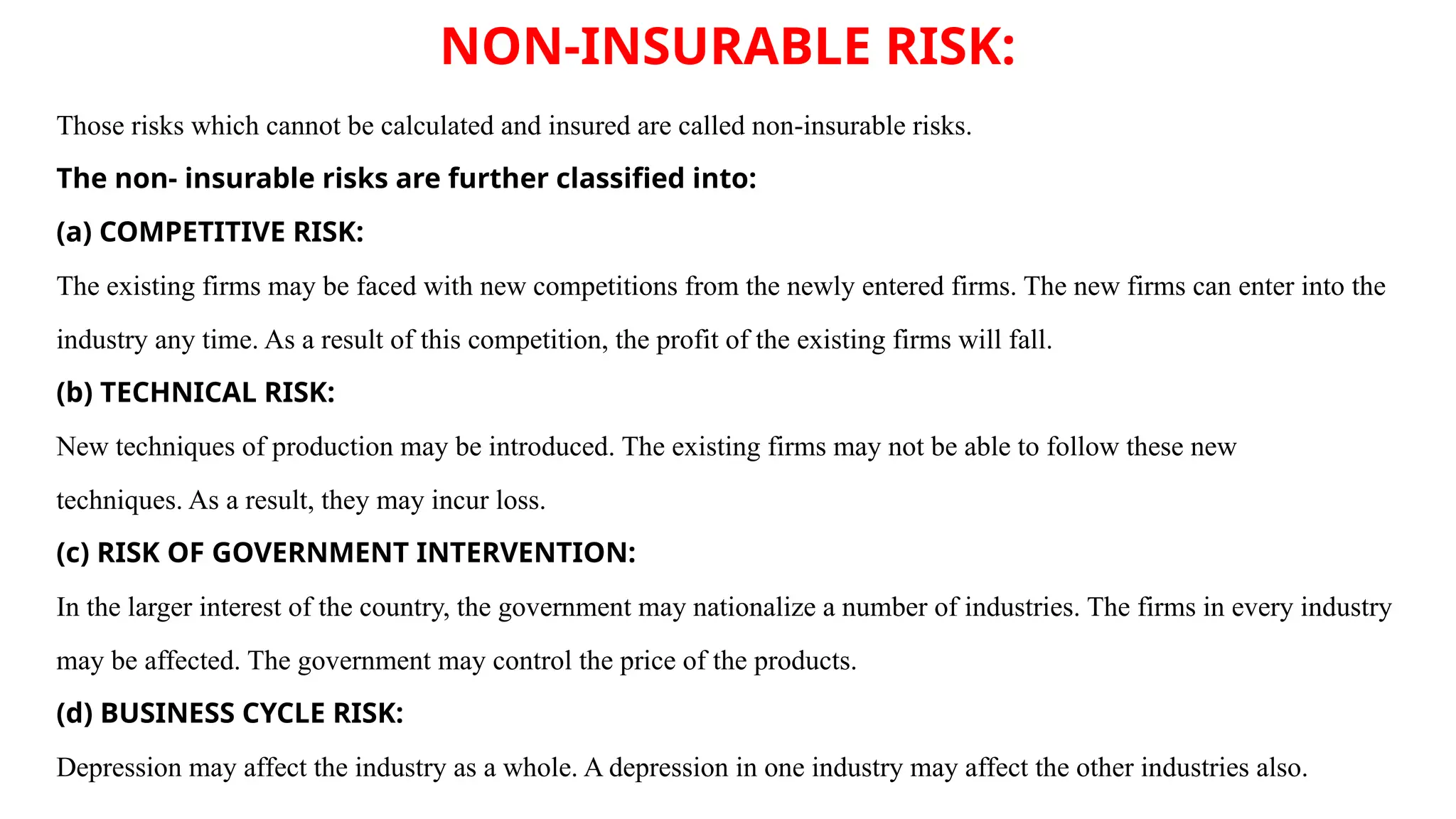 risk and uncertinity in business economics | PPTX