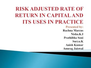 Wealth management Risk return adjusted cost | PPT