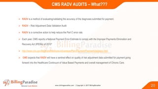 Presentation on How to Encounter CMS & HHS RADV Audits [CEU] | PPTX