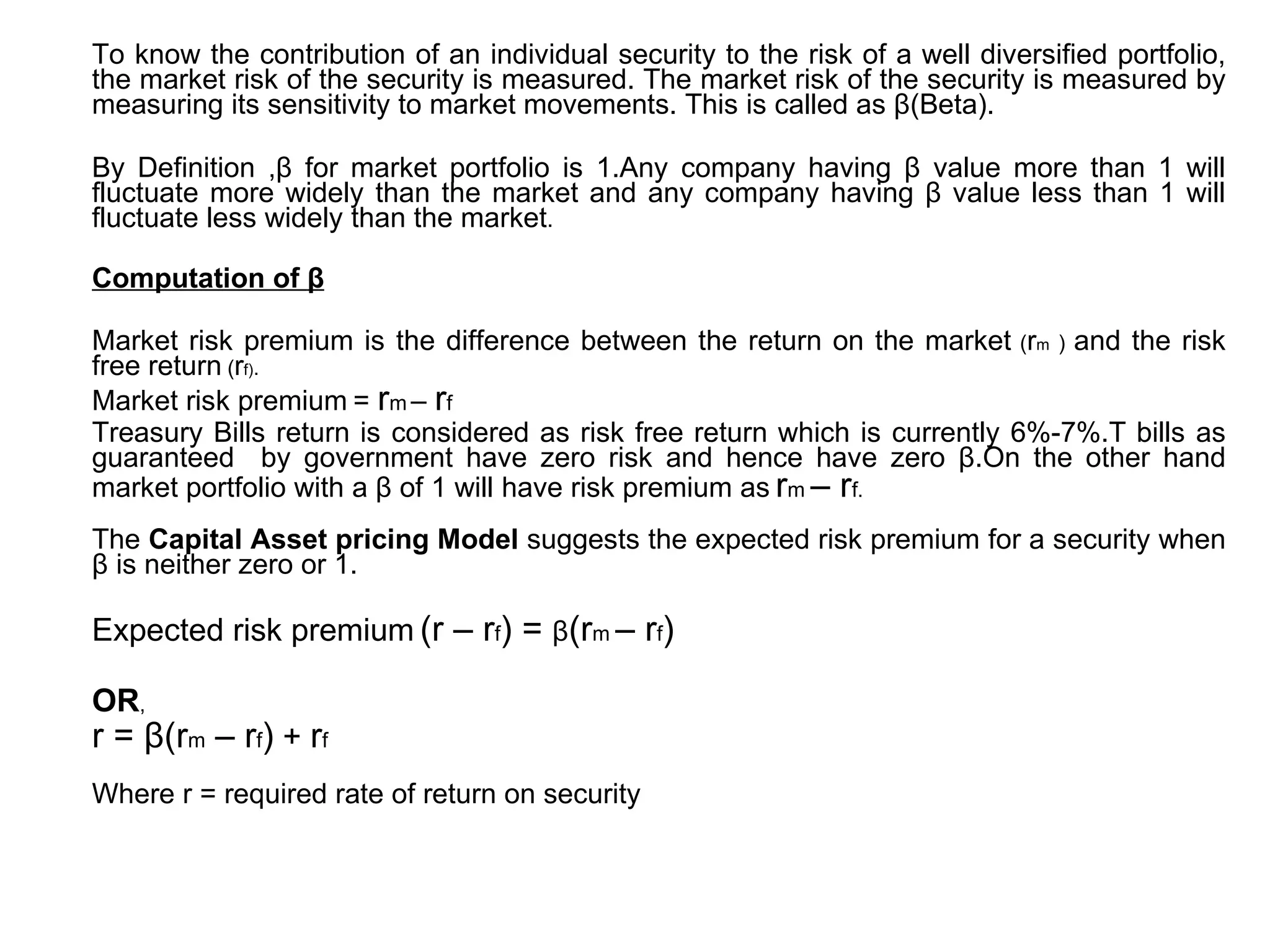 Risk And Return | PPT