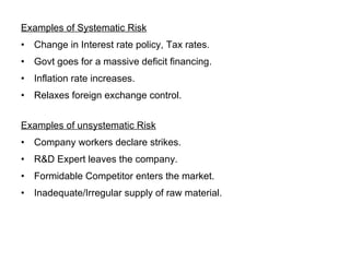 Risk And Return | PPT