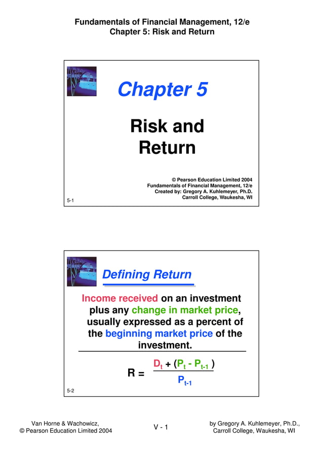Risk and return | PDF