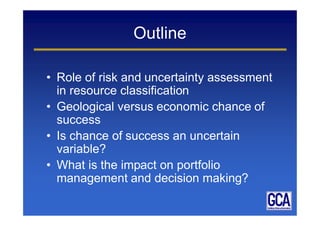 Risk assessment and portfolio management | PDF