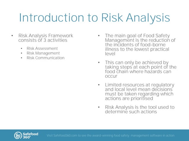 Food Safety Risk Analysis - Part 1 | PDF