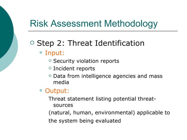Risk Assessment Process NIST 800-30 | PPT