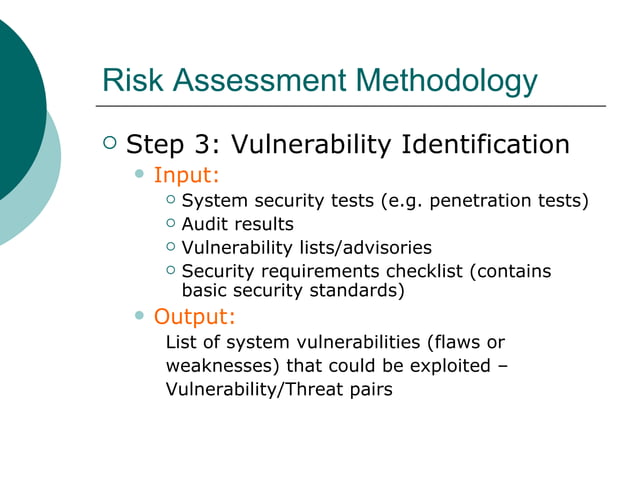 Risk Assessment Process NIST 800-30 | PPT