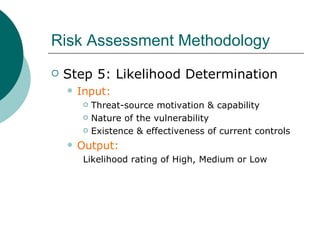 Risk Assessment Process NIST 800-30 | PPT