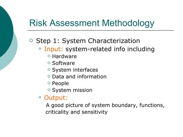 Risk Assessment Process NIST 800-30 | PPT