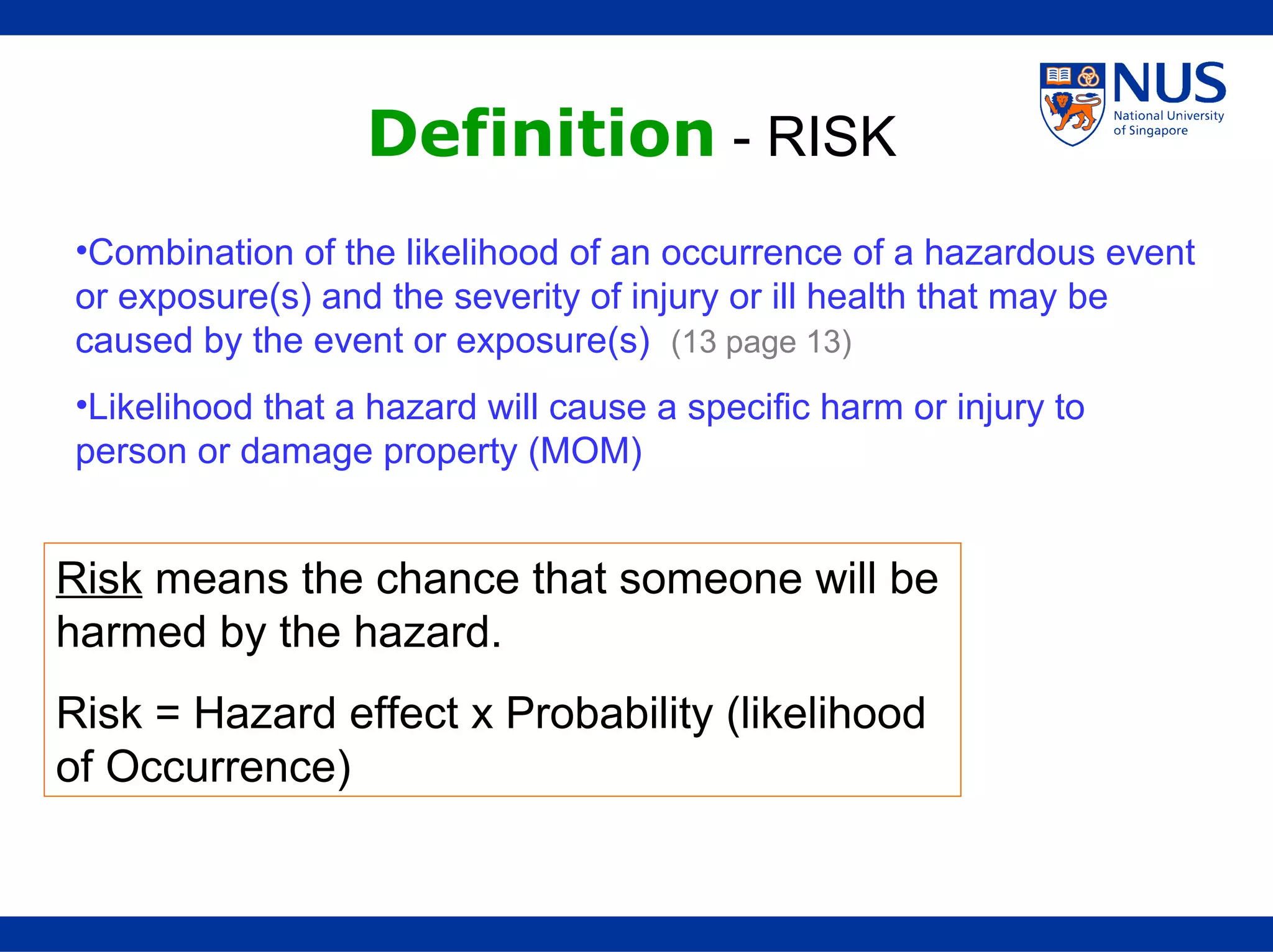 Risk assessment-training | PPT