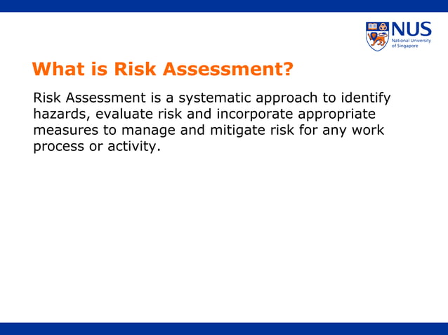 Risk assessment-training | PPT | First Aid | Injuries