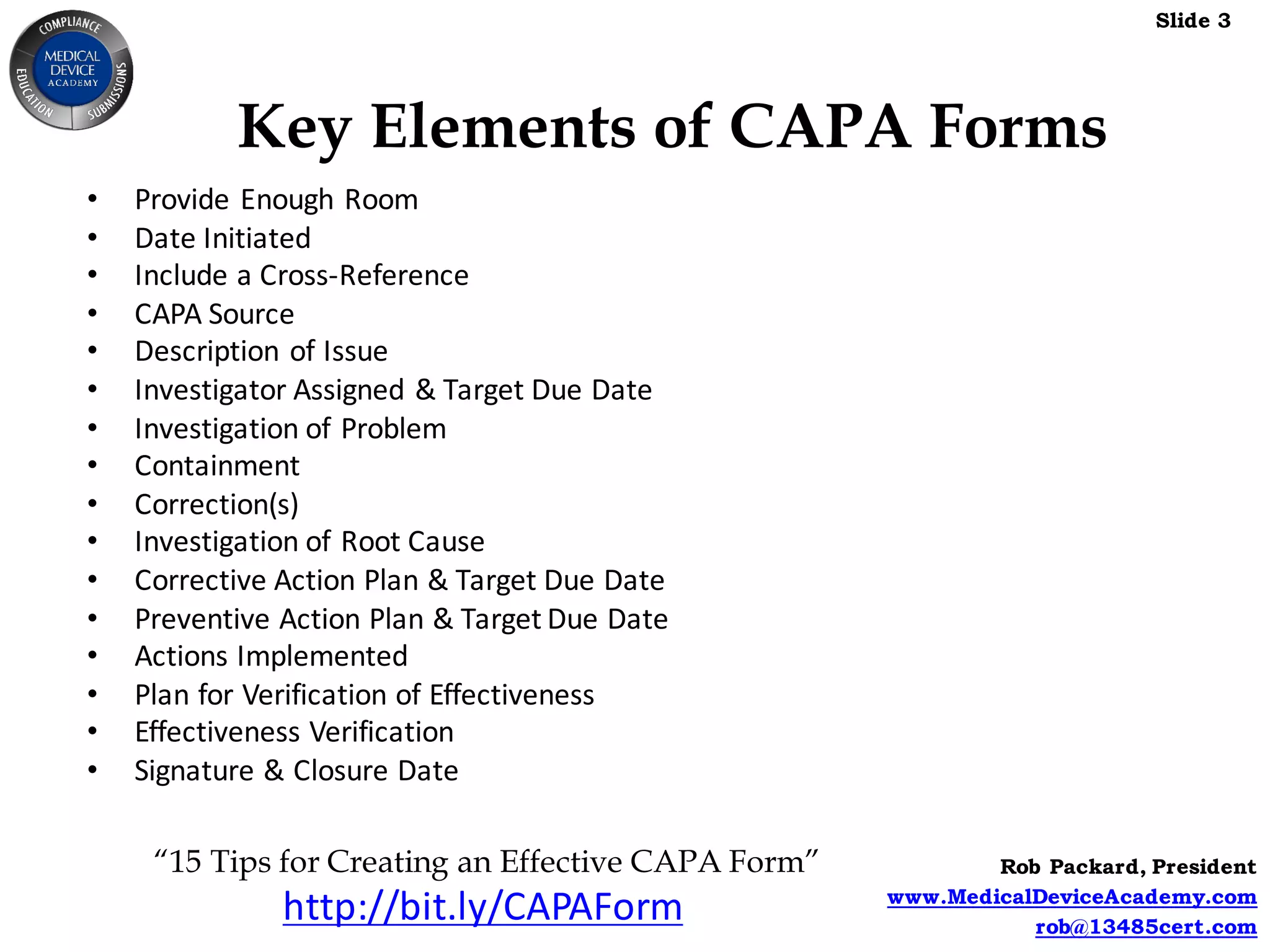 How to Create a Risk-Based CAPA Process | PDF