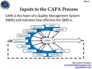 How to Create a Risk-Based CAPA Process | PDF