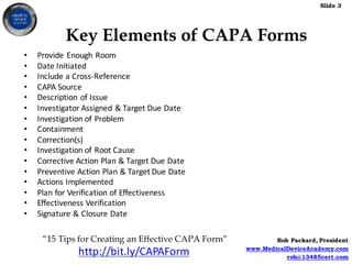 How to Create a Risk-Based CAPA Process | PDF