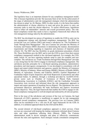 Risk Based Compliance Management: A Case Of Cambodia General Department ...