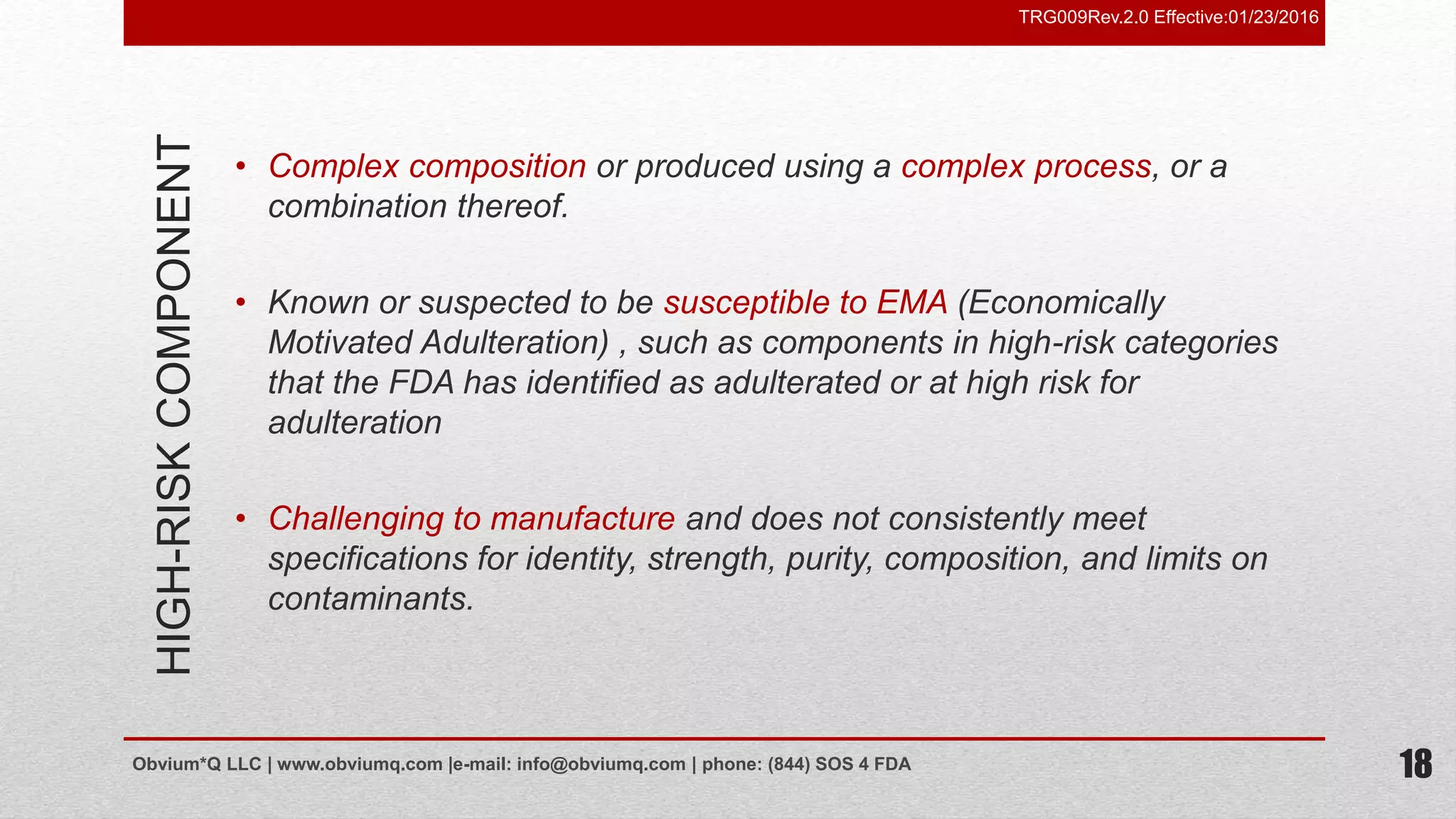Risk based supplier qualification program | PPT